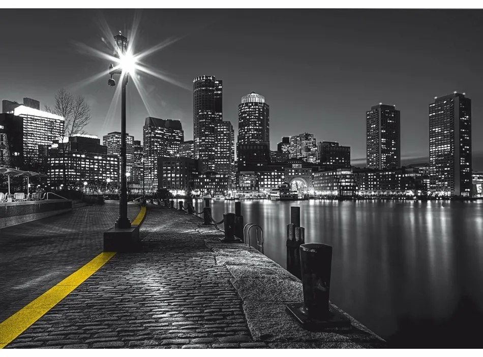 AG Art Fototapeta XXL Bostonské nábřeží 360 x 270 cm, 4 díly