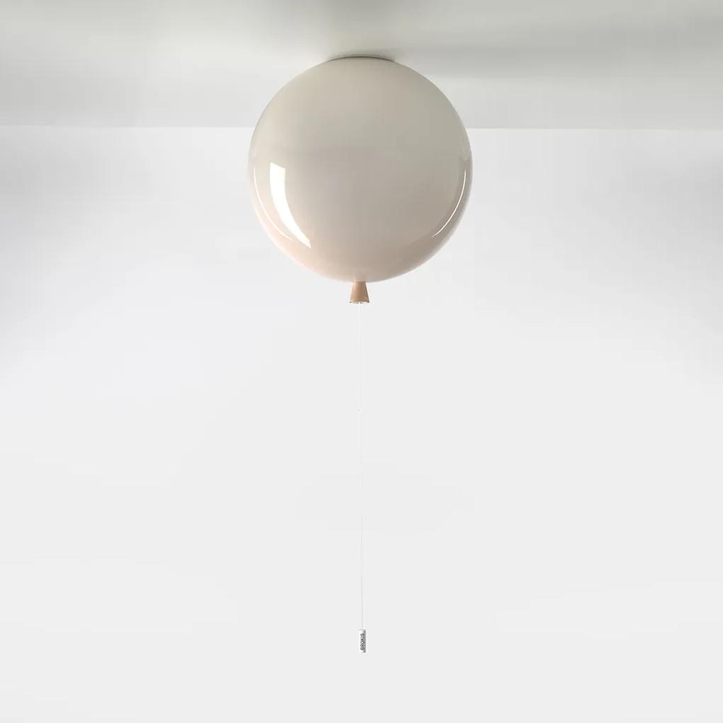 Skleněná svítidla Memory připomínající nafukovací balónky Barva: Světle růžová, Průměr: 400 mm, Sklo: Lesklé