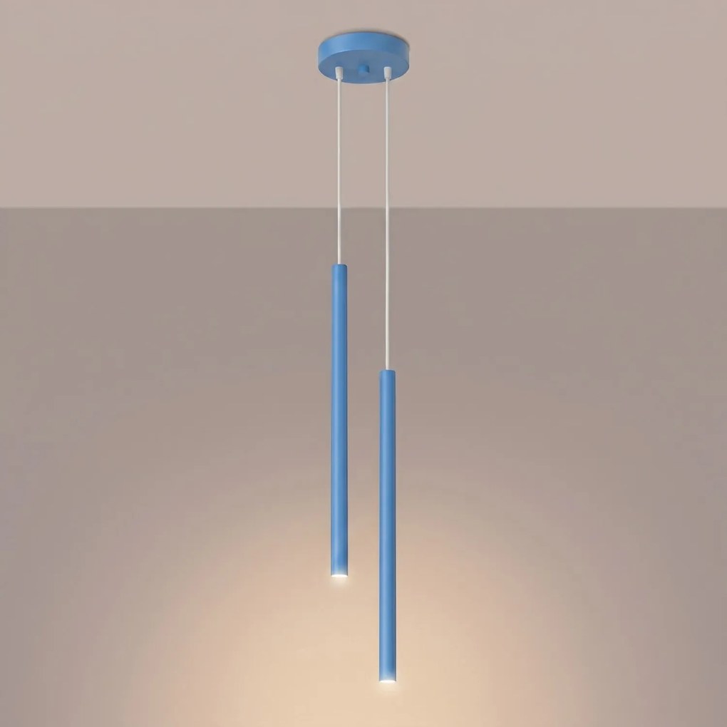 Sollux Lighting Závěsné svítidlo PASTELO 2 azurové