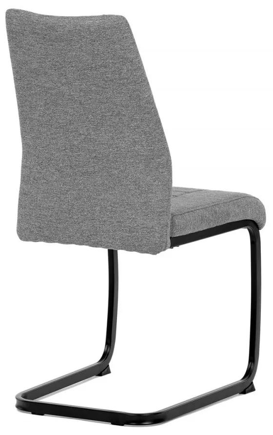 Jídelní židle MINATA — kov, látka, více barev Šedá