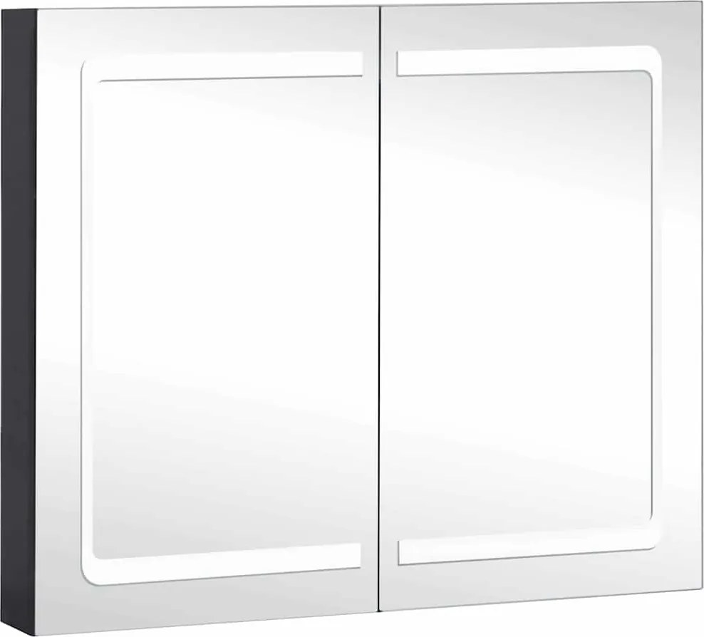 LED koupelnová skříňka se zrcadlem 80 x 12,2 x 68 cm 325545