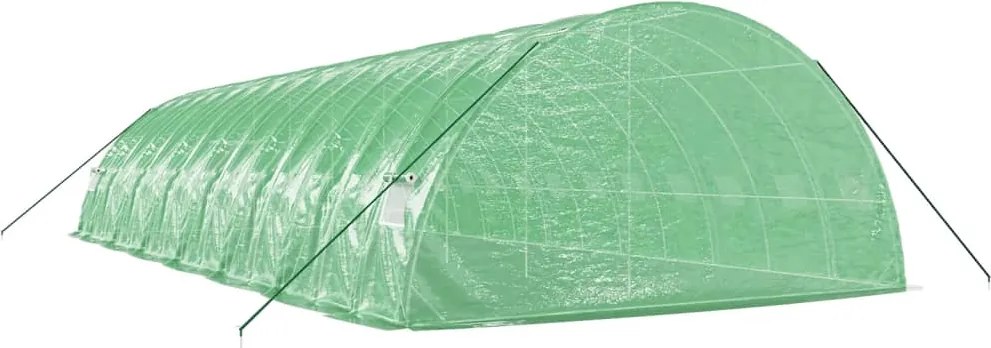 Skleník s ocelovým rámem zelený 84 m² 14 x 6 x 2,85 m 3188110