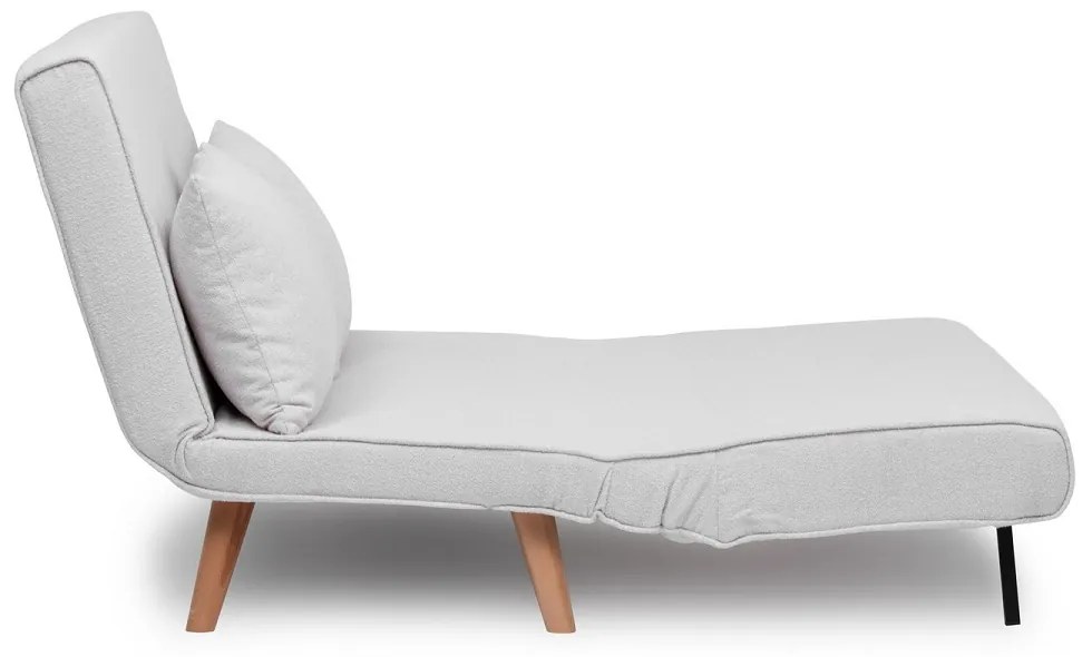 Designová rozkládací pohovka Felicitas II 120 cm krémová