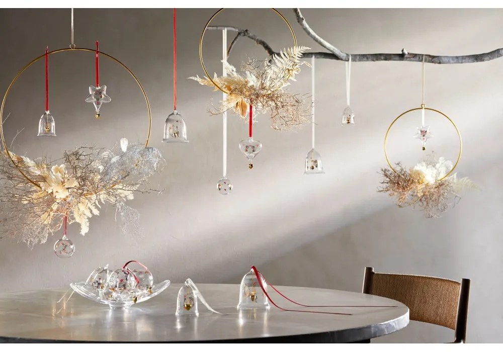 Skleněná ručně foukaná vánoční koule ø 6,5 cm Ann-Sofi Romme Annual Christmas Bauble – Holmegaard