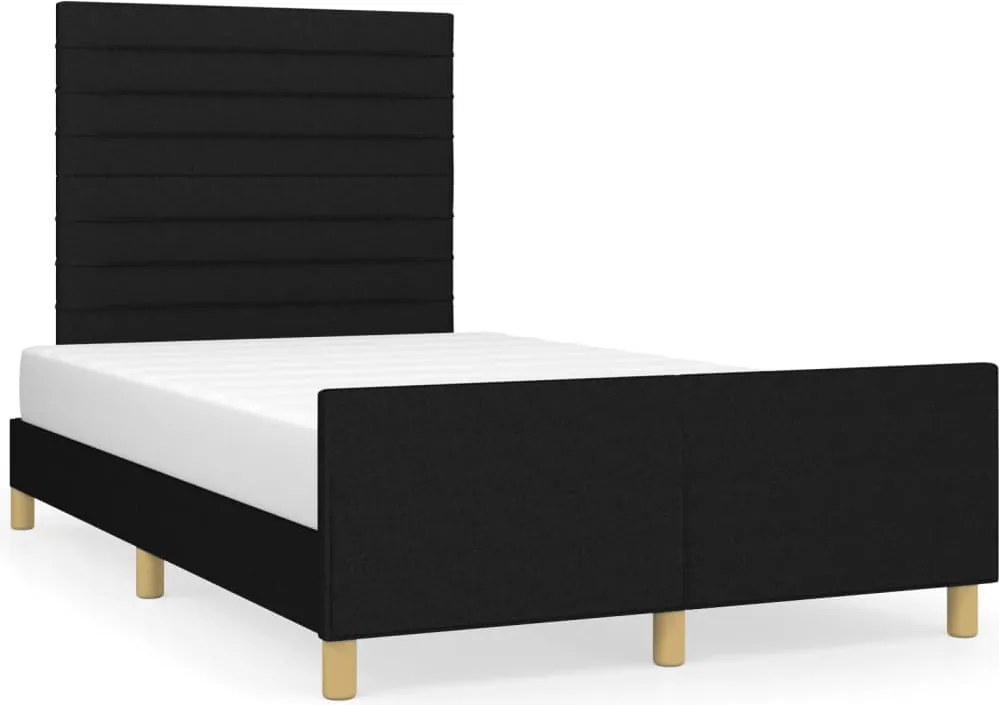 Rám postele bez matrací černá 120x190 cm textil 3270522