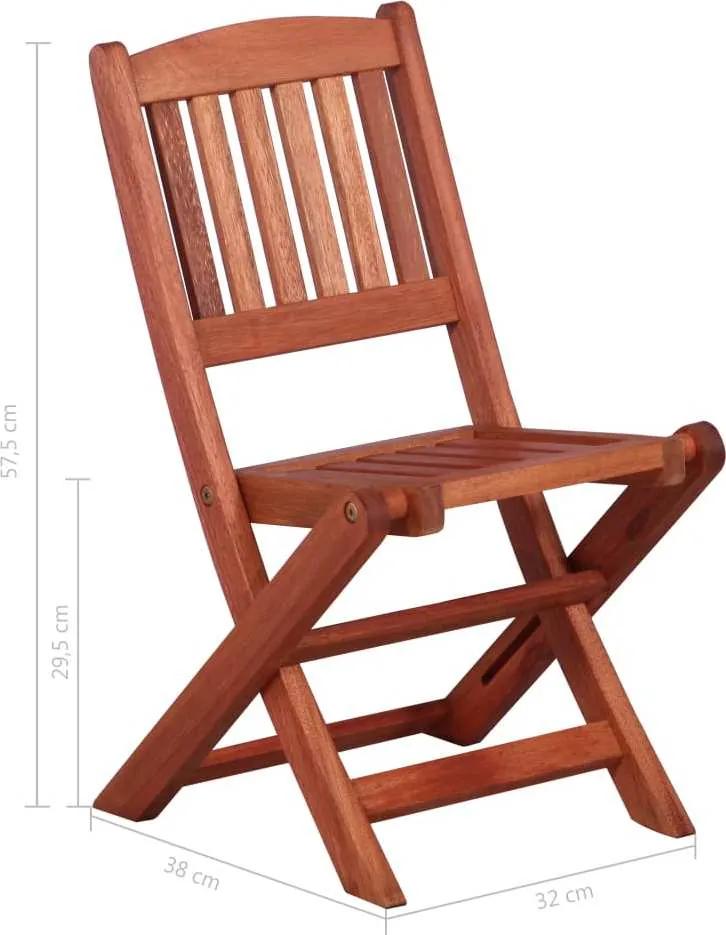 vidaXL Dětské jídelní židle 2 ks masivní eukalyptové dřevo [45583]