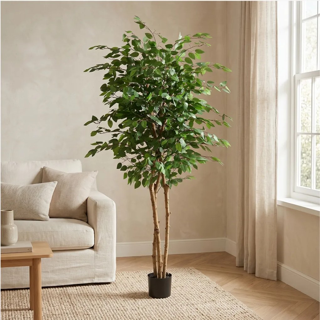 Umělý Ficus Zelený 160 cm