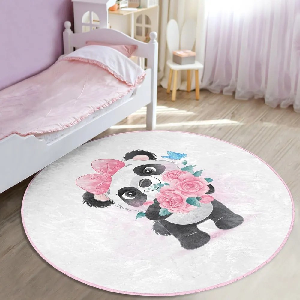 Bílý dětský koberec ø 100 cm Comfort – Mila Home