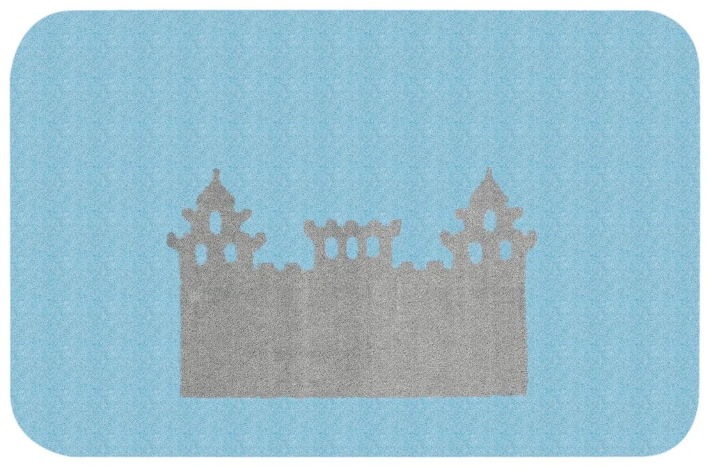 Hans Home | Protiskluzový kusový koberec Niños 103076 Blue 67x120 cm