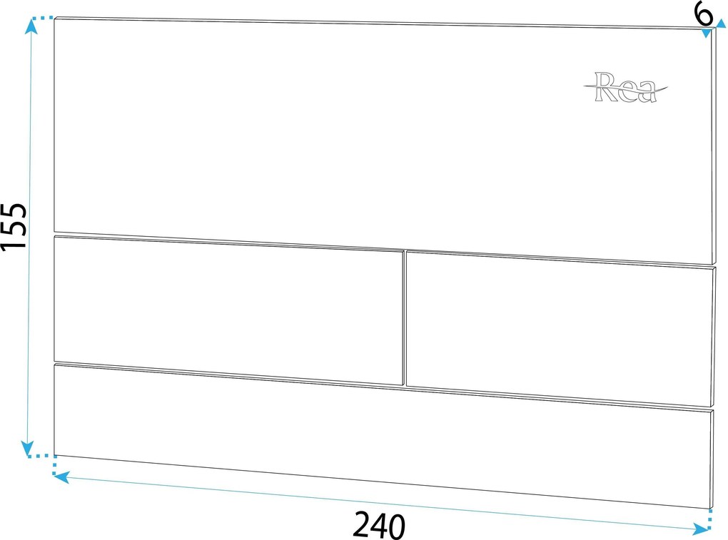Rea Rea, Podomítkový WC systém K011A-Q + tlačítka T Black, KPL-E0056