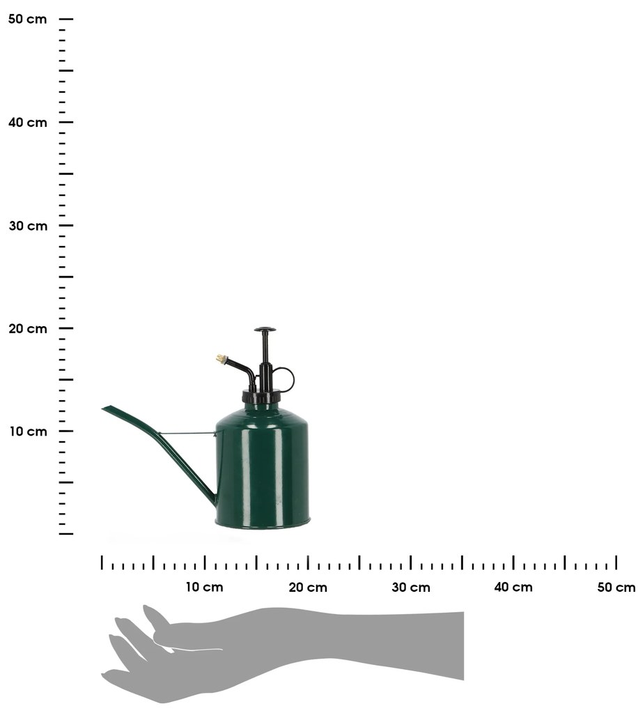 Konev na zalévání s rozprašovačem Double, 0,63 l, zelená