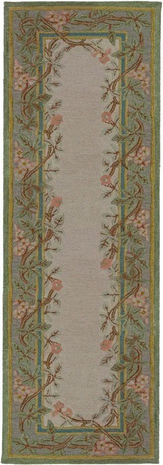 Ručně tkaný vlněný běhoun 80x300 cm Verona Floral – Flair Rugs