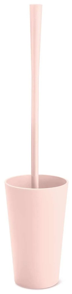 Plastický růžový toaletní kartáč RIO, 10x46 cm, KOZIOL