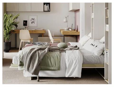 Sklápěcí postel Concept Junior - vertikální, Osvětlení: osvětlení LED, Rozměr postele: 120x200, Barva: Silk Flou