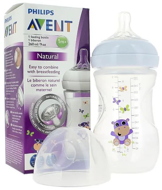 Avent Láhev Natural 260 ml Velryba