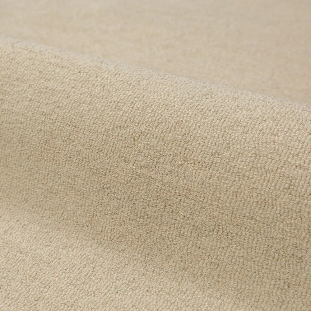 Ručně tkaný vlněný koberec v přírodní barvě/zelenomodrý 140x200 cm Wiggle Wool – Flair Rugs