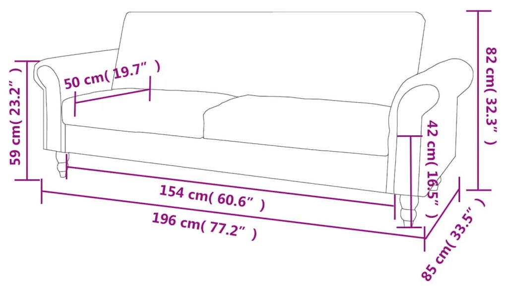 vidaXL Marketos Konvertibilní 2místná pohovka s područkami umělý semiš hnědá
