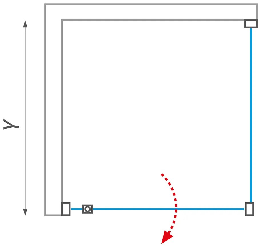 Sprchové dveře jednokřídlé v kombinaci s boční stěnou PXDO1N+PXBN Viz technická specifikace Transparent Brillant PXDO1N/1100+PXBN/800 1100 800 PXDO1N/1100_PXBN/800_br_tr