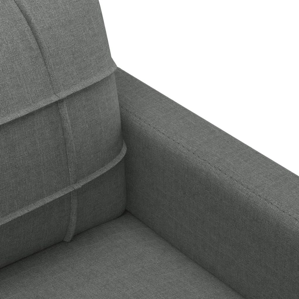4dílná sedací souprava s poduškami tmavě šedá textil 3201251