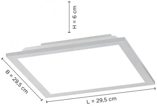 Leuchten Direkt 14754-21- LED Stmívatelné stropní svítidlo FLAT LED/20W/230V +DO