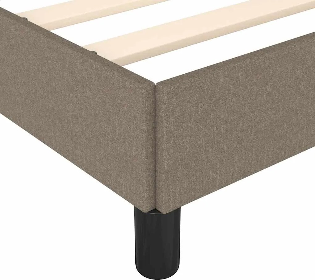 Rám postele bez matrací taupe 120x190 cm textil 3269635