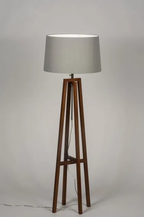 Stojací designová lampa Paola Grey and Brown