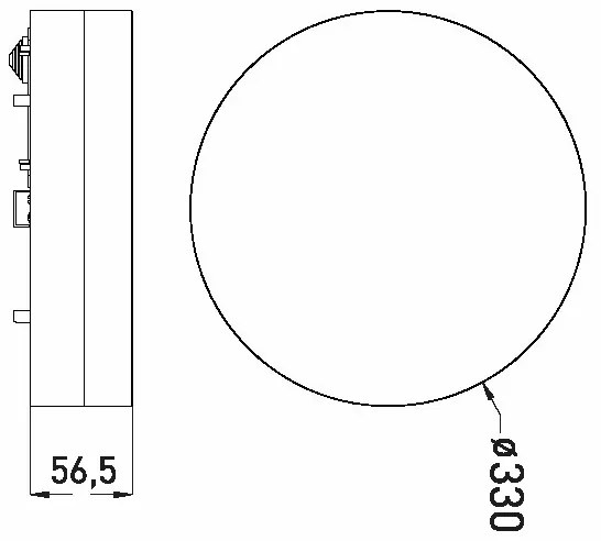 LED Koupelnové stropní svítidlo LED/30W/230V 3000/4000/6000K pr. 33 cm IP44