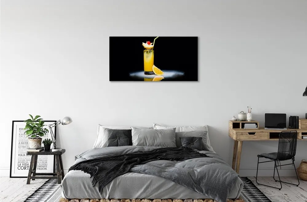 Obrazy na plátně orange koktejl 100x50 cm