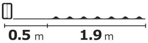 Vánoční osvětlení EMOS D3AC07 ZY1950 20LED nano řetěz stříbrný 1,9m 2xAA studená bílá s časovačem