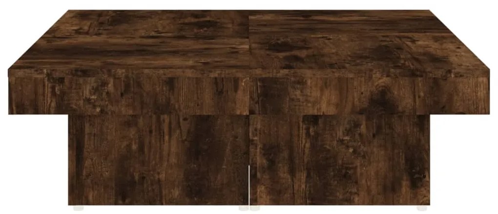 Konferenční stolek kouřový dub 90 x 90 x 28 cm kompozitní dřevo - Default Title