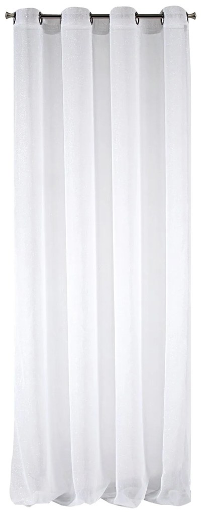 ZÁCLONA NA KROUŽCÍCH SAKALI 350X250 CM BÍLÁ