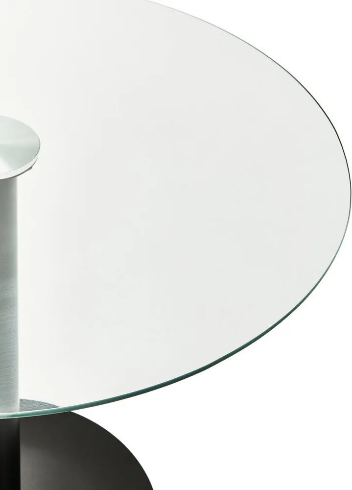 Kulatý jídelní stůl se skleněnou deskou ø 90 cm Metropolitan – Premier Housewares