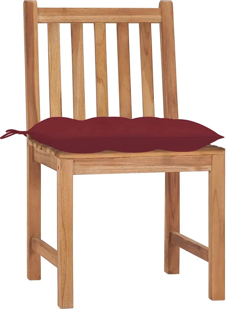 Zahradní židle s poduškami 4 ks masivní teak 3073112