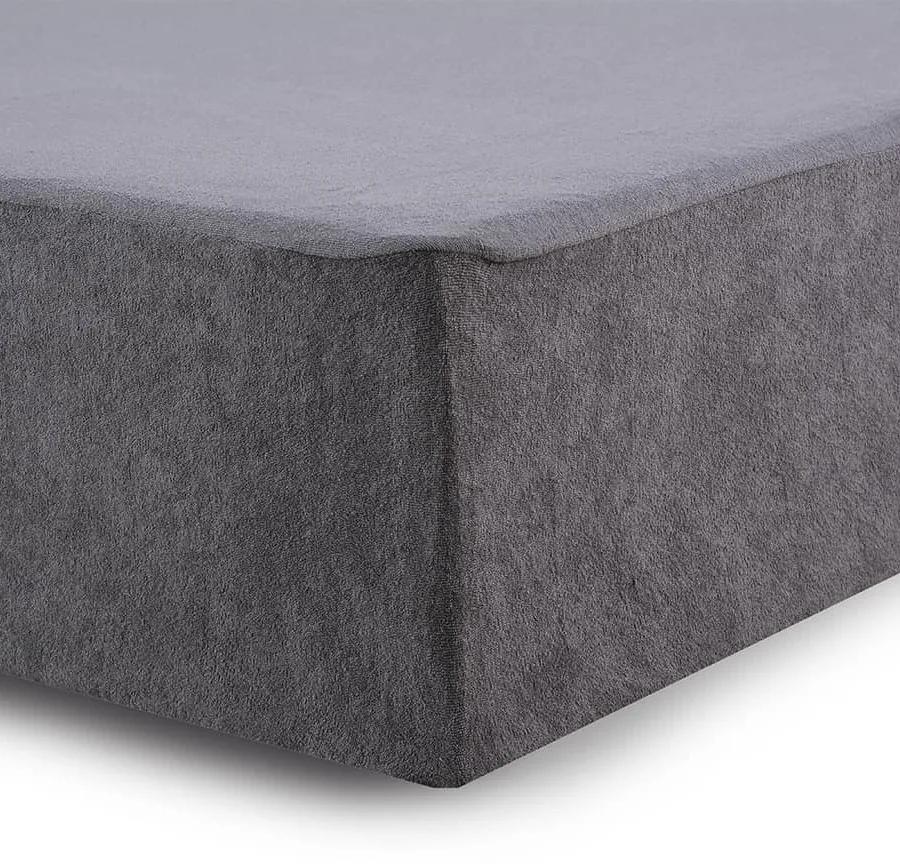 XPOSE® Froté nepropustný chránič matrace - tmavě šedý 90x200 cm