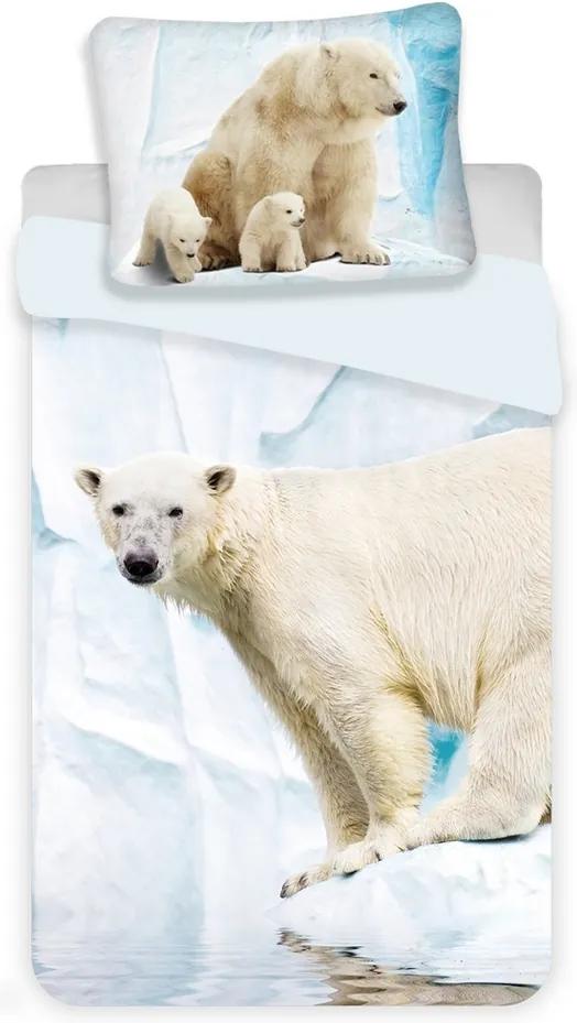 Jerry Fabrics Dětské bavlněné povlečení Polar Bear, 140 x 200 cm, 70 x 90 cm