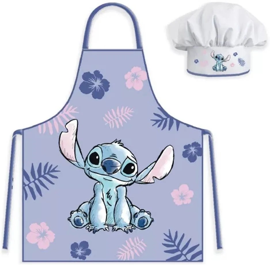 Dětská zástěra s kuchařskou čepicí Lilo &amp; Stitch