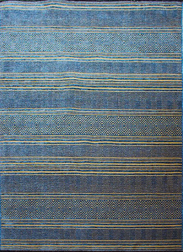 BE Koberec Saran G001 BLUE - modrý obdélníkový Rozměr: 60x100 cm