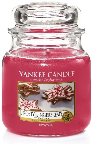 Vonná svíčka Yankee Candle Frosty Gingerbread classic střední 411g/90hod
