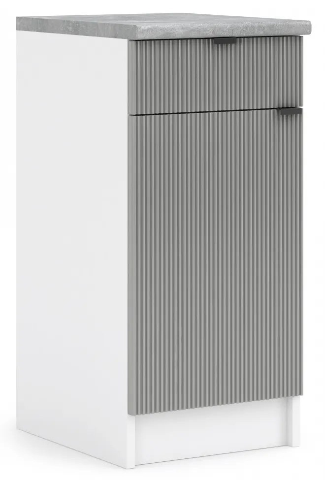 Kuchyňská skříňka spodní 40 cm - LAM D40 1D1SZ - Dvířka NELA