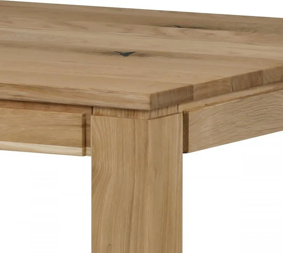 Autronic Stůl jídelní 200x100x75 cm, masiv dub, povrchová úprava olejem DS-F200 DUB
