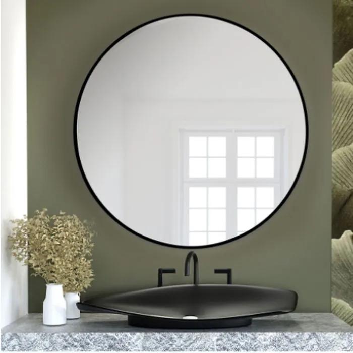 Baltica Design Tiny Border Round zrcadlo 100x100 cm kulatý černá 5904107904535