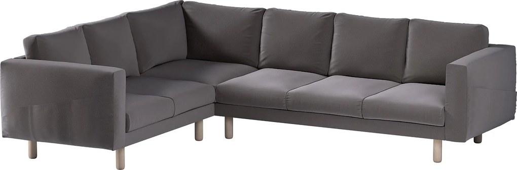 Potah na pohovku IKEA Norsborg rohová 5-místná barva hnědá látka sametová