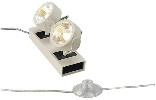 LA 1000142 KALU stojací svítidlo 2x LED 3000K bílé/černé 60° - BIG WHITE