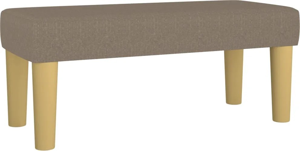 Box spring postel s matrací taupe 80x200 cm textil 3137353