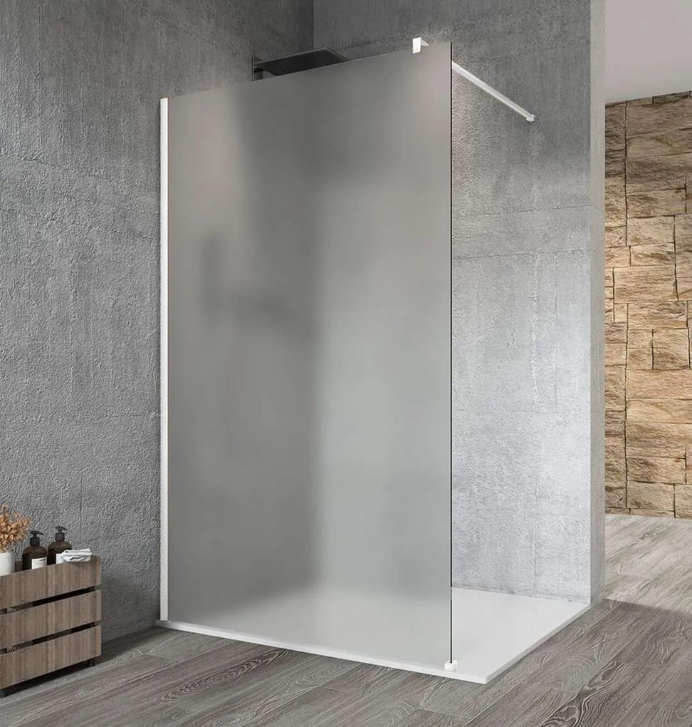 Gelco Vario - Sprchová stěna Walk-In, 120 cm, Coated Glass, bílá/matné sklo GX1412GX1015