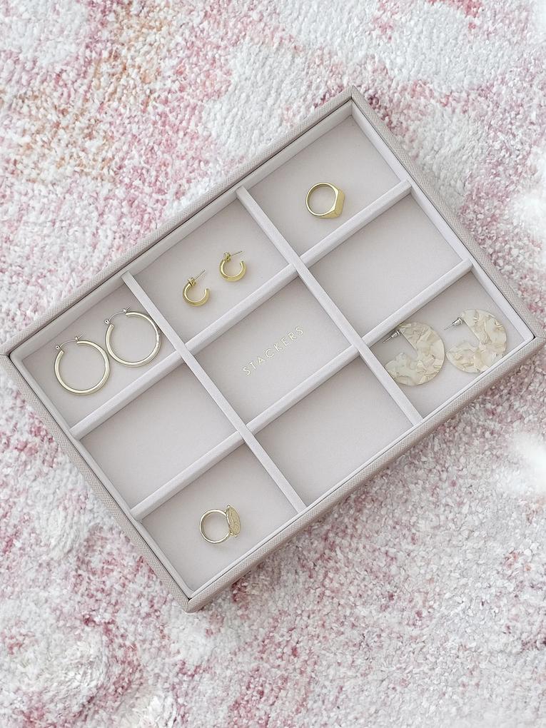 Krabička na šperky Stackers s 9 přihrádkami classic levandulová