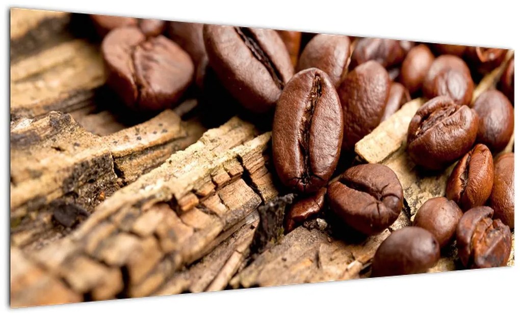Kávové zrna, obrazy (100x40cm)