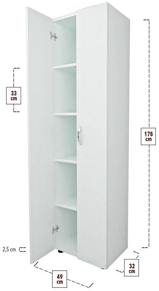 Komoda 2D CARTER 5 barva borovice