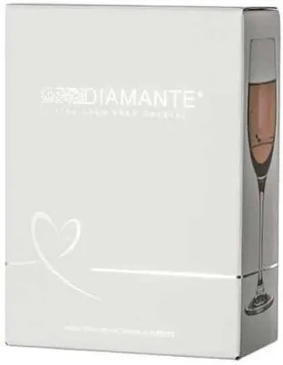 Diamante sklenice na bílé víno se Swarovski krystaly Petit Heart 240 ml 2KS