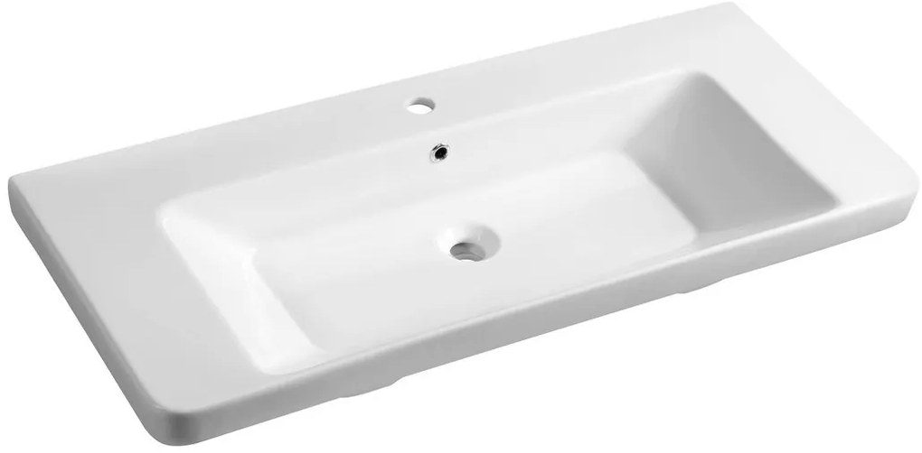 Sapho, THALIE 105 keramické umyvadlo 105x46 cm, nábytkové, TH11105